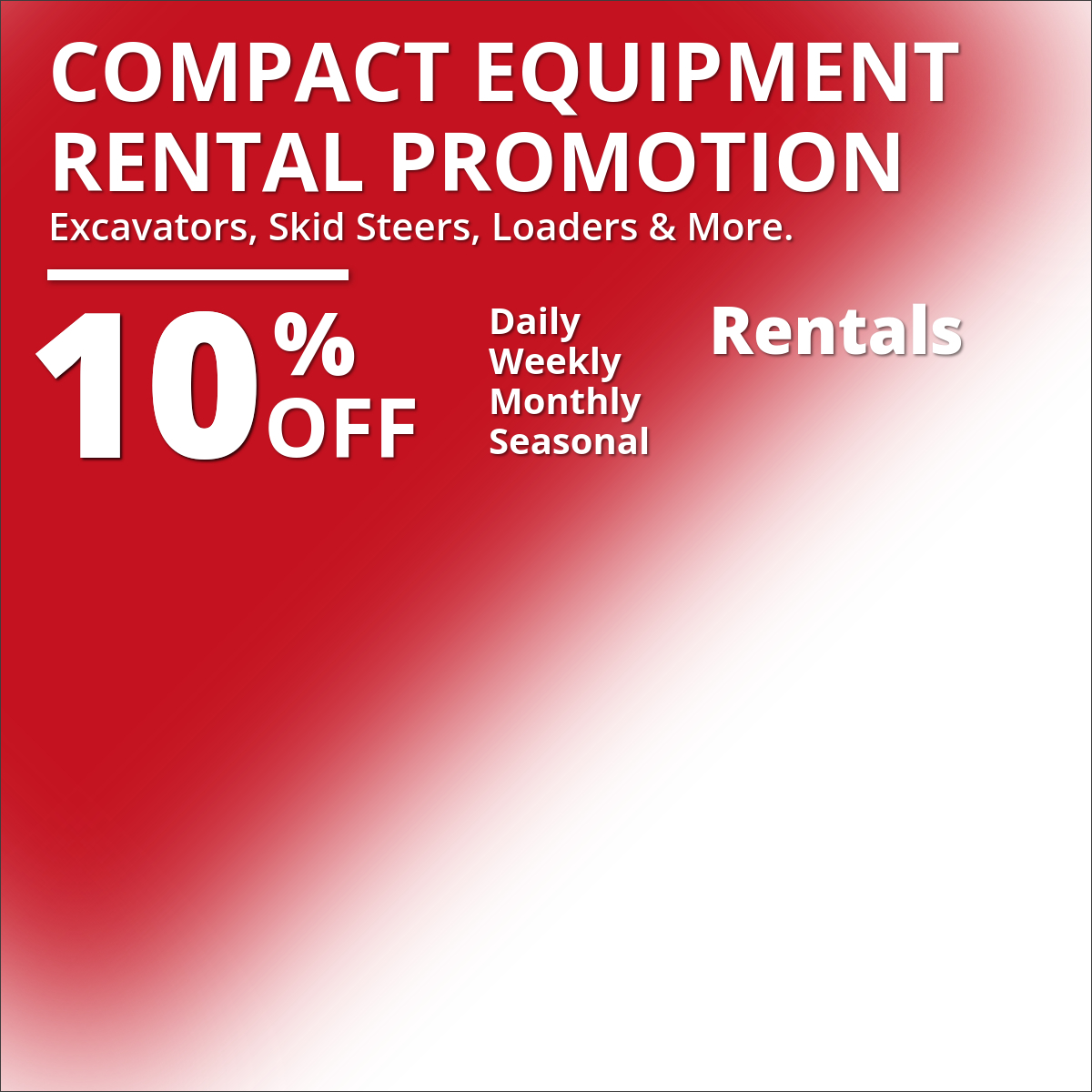 10% Off Compact Equipment Rentals | Alta Equipment Company